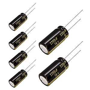 Replacement for 6 pcs Panasonic FM Series Capacitors 16V 2200uf Low Impedance