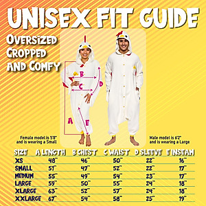 Funziez! Adult Onesie Halloween Costume - Animal and Sea Creature - Plush One Piece Cosplay Suit for Adults, Men and Women