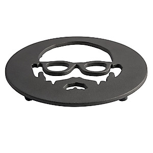 Babish Cookware Cast Iron, 8-Inch, Preseasoned Face Trivet