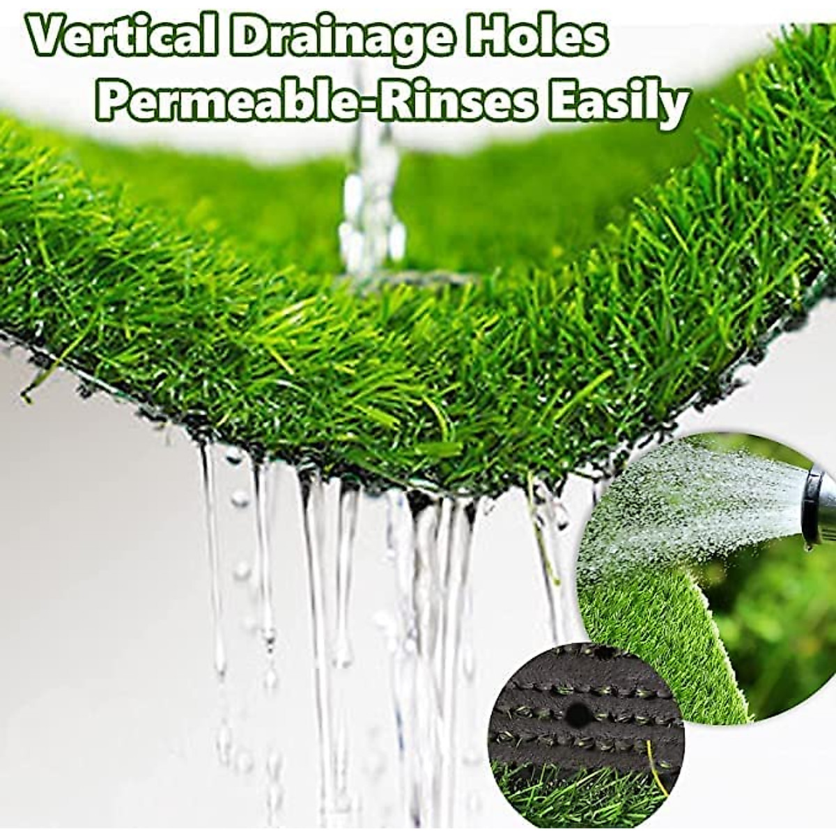 SSRIVER Dog Grass Pad,51.1x31.8In Fake Grass for Dogs,Artificial Grass Pee Pad for Puppies Potty Training Indoor Outdoor