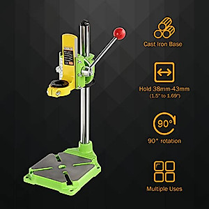 BEAMNOVA Drill Press Stand for Hand Drill Benchtop Industrial Kit Tool Holder 90 Degree Clamp Workbench Repair Tool