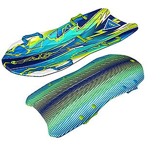 Artikfun Premium Recreational Winter Foam Snow Sled 2-Pack | Tow Rope and Handles | Sized for Youth and Adults | Contoured Deck Design | 50in-127cm Design Length |