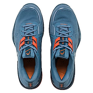 HEAD Men's Sprint Pro 3.5 Tennis Shoes (Bluestone/Orange, us_Footwear_Size_System, Adult, Men, Numeric, Medium, Numeric_8)