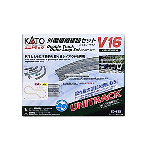 Kato USA Model Train Products V16 UNITRACK Japanese Packaging Version Double Track Outer Loop Set