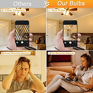 Marxlait 4 Pack LED Light Bulbs 60 watt Equivalent, Warm Light Bulbs 2700K, E26 Medium Base, Standard A19 LED Bulb, Non-Dimmable