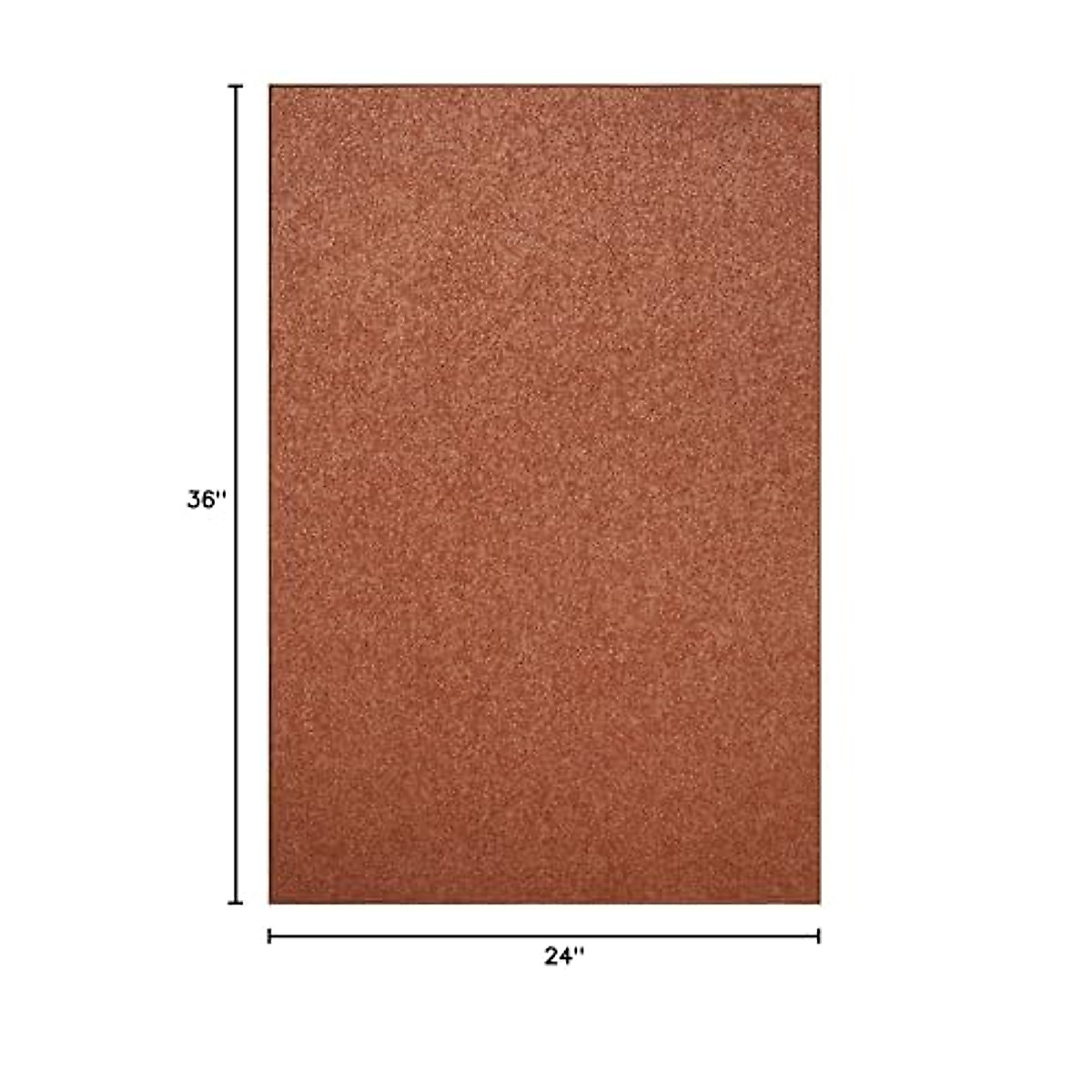 Furnish my Place Modern Plush Solid Color Rug - Rust, 2' x 3', Pet and Kids Friendly Rug. Made in USA, Area Rugs Great for Kids, Pets, Event, Wedding