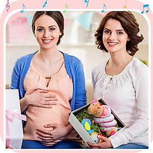 Civaner Newborn Car Seat Toys Stroller Toys for Baby 0-6 Months Infant Activity Spiral Plush Toys Hanging Car Seat Crib Toy for Boy Girls Spiral Hanging Plush Toy Baby Shower Thank You Gift(Delicate)