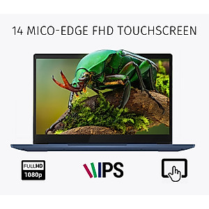 Lenovo Chromebook Laptop Computer, 14 FHD IPS Touchscreen Light PC, 8-Core MediaTek Kompanio 520, 4GB RAM, 64GB eMMC, Chrome OS, Wi-Fi 6, Long Battery Life, USB-C