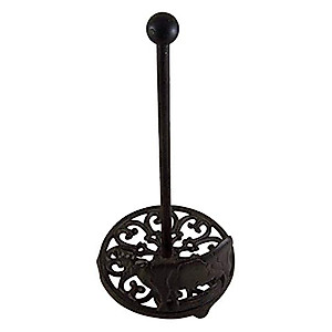 Cast Iron Cow Paper Towel Holder 13 Inch