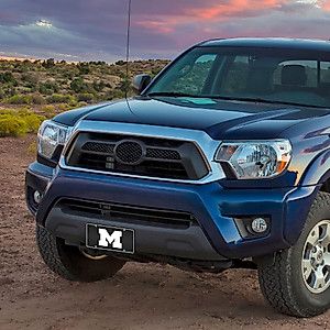 Rico Industries NCAA Michigan Wolverines Carbon Fiber Metal Auto Tag 8.5" x 11" - Great for Truck/Car/SUV