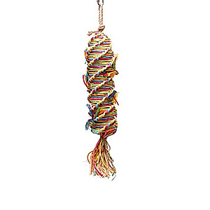 Rainbow Weave Shreddable Parrot Toy (Choose a Size) (Large)