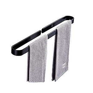 Hand Towel Bar, Bathroom Towel Holder, Kitchen Dish Cloth Hanger,Single Hole Without Holes, Strong Bearing Capacity, Space Aluminum Material, Rust-proof, Round Shape, Not Hurting Hands, Suitable For