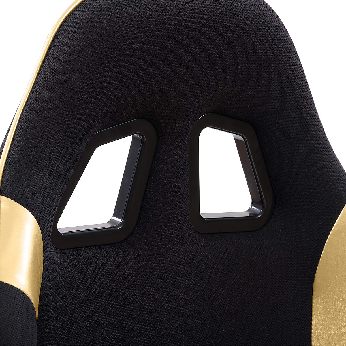CorLiving Gaming Chair, Black/Gold