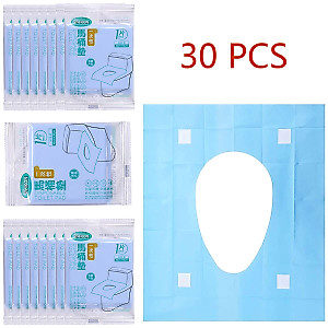 30 Counts Disposable Toilet Seat Covers,Individually Wrapped Waterproof Travel Toilet Seat Covers for Adult Pregnant,Kids Toddler Potty Training,Large Size 16x24 Inch