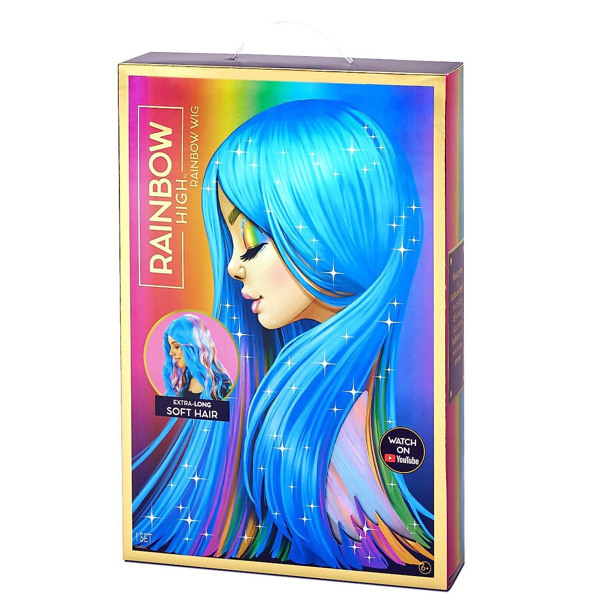 Rainbow High Rainbow Wig – 18"" Role Play Wig for Girls (572534EUC)