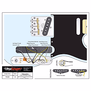 ToneShaper Guitar Wiring Kit, For Fender Telecaster, SS3 (4-Way ToneShaper Wiring)