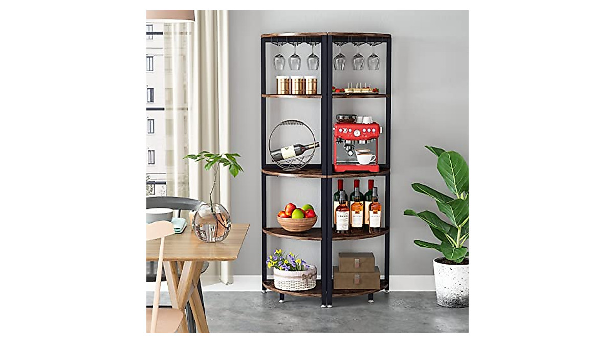 Tribesigns 5 Tier Corner Shelf - Stylish Storage Solution