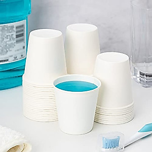 RACETOP [600 Pack] 3 oz Bathroom Paper Cups, Disposable Paper Cups, Small Mouthwash Cups, Ideal for Bathroom