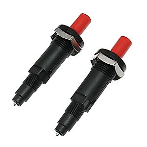 Maxmoral 2PCS Propane Push Button Piezo Igniter Gas Heater One Outlet Piezoelectric Igniter Spark Plug Button Ceramic Igniter