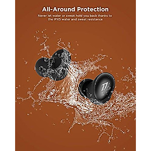 1MORE Colorbuds Wireless Earbuds Bluetooth 5.0 Headphone with Fast Charging, Qualcomm Chip IPX5 Waterproof Stereo in-Ear Earphones CVC8.0 Build-in Dual Mic ENC Auto Play/Pause Aptx, AAC, 22H (Renewed)