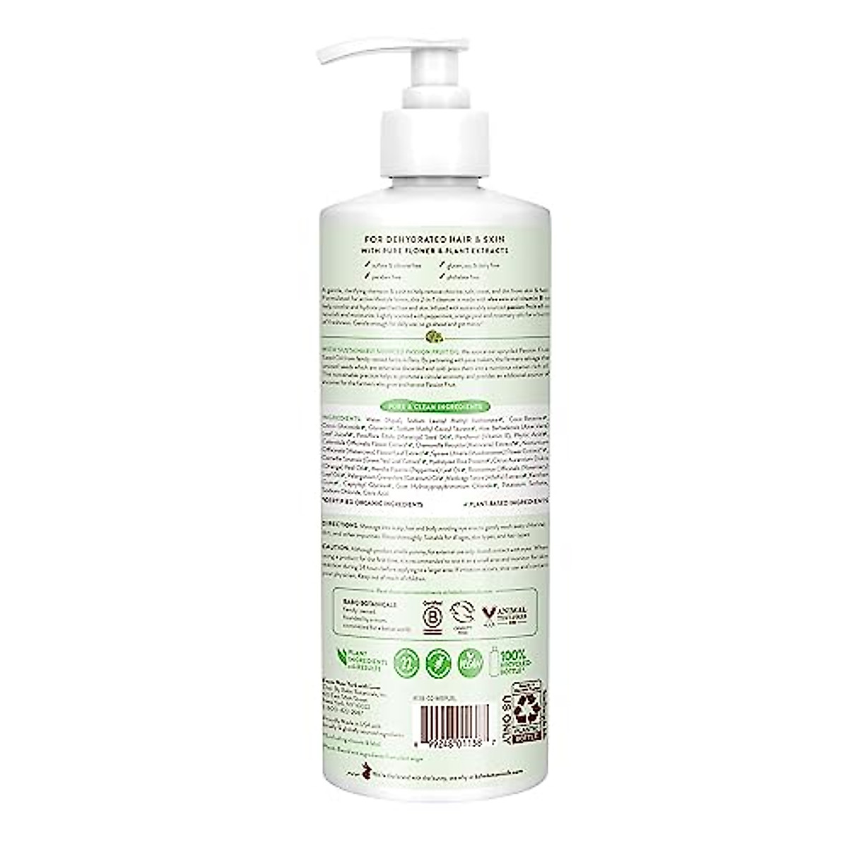 Babo Botanicals Swim & Sport Citrus Mint & Passion Fruit Clarifying Shampoo & Body Wash - 16 Fl Oz