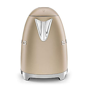 Smeg Electric Kettle Matte Champagne & 2-Slice Toaster Matte Champagne