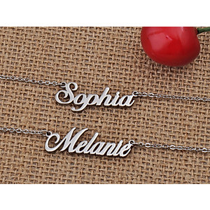 GR859C Personalized Heart Pendant Name Necklace for Her Cobi