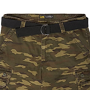 Lee mens Dungarees New Belted Wyoming Cargo Shorts, Combat Camo, 38 US
