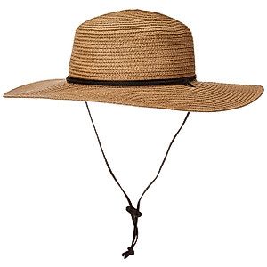 Columbia Women's Global Adventure Packable Hat II, Sun Protection, Straw, Small/Medium