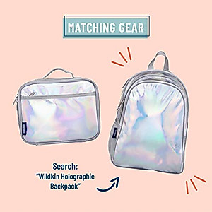 Wildkin Kids Insulated Lunch Box Bag for Boys & Girls, Reusable Kids Lunch Box is Perfect for Elementary, Ideal Size for Packing Hot or Cold Snacks for School & Travel Bento Bags (Holographic)