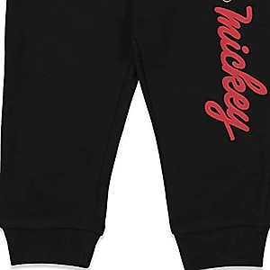 Disney Mickey Mouse Infant Baby Boys 2 Pack Drawstring Pants Black and Grey 18 Months