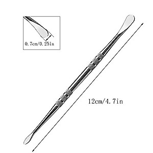 2 Pieces Wax Carving Tool 4.75 Inch Stainless Steel Clay Sculpting Tool (Silver)