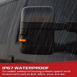 Recon 264140BK LED Mirror Smoked Lens Kit