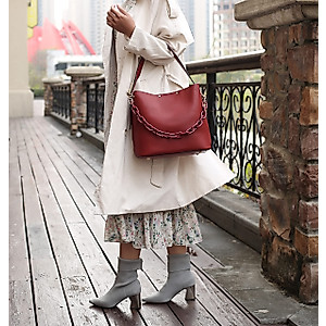 MKF Collection Hobo bag, Top Handle Handbag, Pu Leather Shoulder Purse