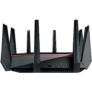 ASUS WiFi Gaming Router (RT-AC5300) - Tri-Band Gigabit Wireless Internet Router, Gaming & Streaming, AiMesh Compatible, Included Lifetime Internet Security, Adaptive QoS, Parental Control, MU-MIMO