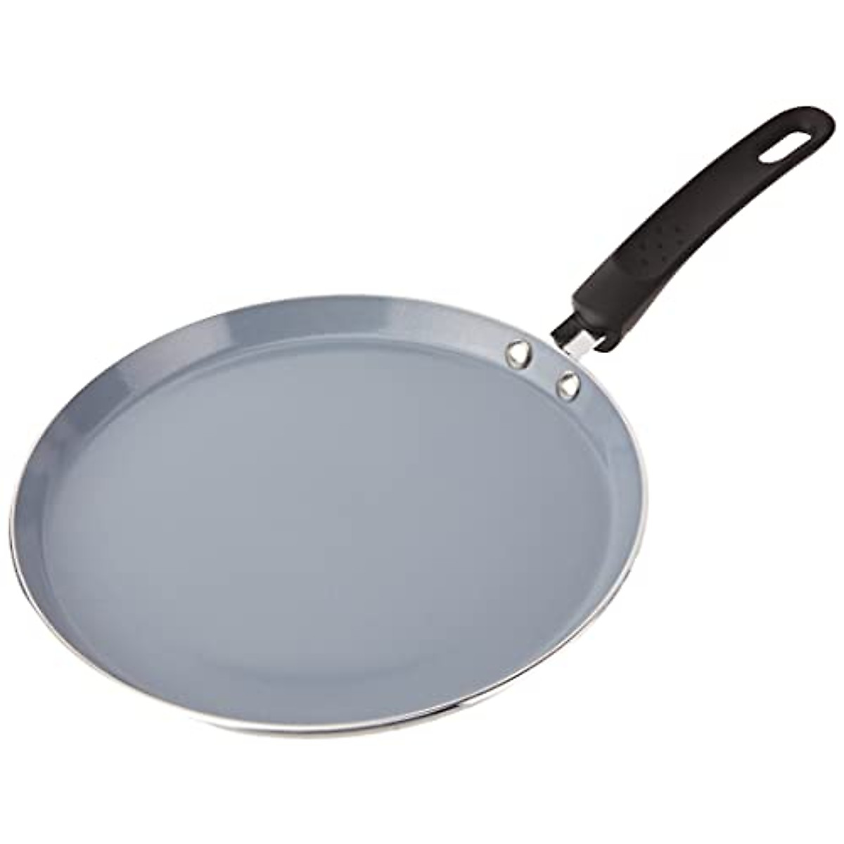 MasterClass Master Class Ceramic Non-Stick Induction Ready 24cm Eco Crêpe Pan, Silver