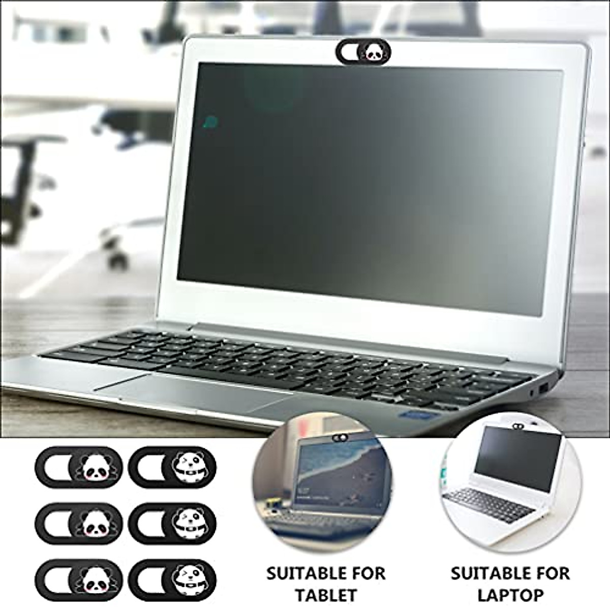 OSALADI Computers Laptops Computer Camera Cover 6PCS Camera Cover Slide Blocker Privacy Cover Webcam Sliding Cover Computers Laptops Camera for Computer