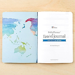 Erin Condren Designer Petite Planner - Travel Petite Planner, Includes Flight Schedule Details, Packing List by Category, Journaling for Experiences, and Spending, 5.7"x8.25"