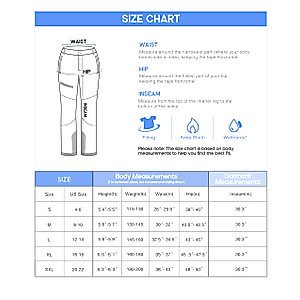 Heathyoga Snow Ski Pants Women Waterproof Softshell Insulated Fleece Lined Snowboard Pants Hiking Pants for Winter Outdoor