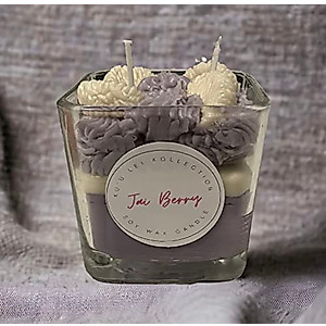 Ku'u Lei Kollection| Jai Berry Hand poured candle| Natural Luxury Soy Wax Mango Cotton Wick| 8oz 45 Hour Clean Burn burn