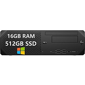 HP Z2 G5 SFF Small Form Factor Workstation Business Desktop (Intel 6-Core i5-10500 vPro (Beats i7-10510U), 16GB RAM, 512GB SSD) Type-C, Keyboard, Mouse, Display Port, Ethernet, Win 10 Pro/Win 11 Pro