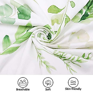 Crib Sheet Jersey Cotton, Fitted Cotton Baby & Toddler Universal Crib Sheets, Summer Car Seat Cover for Babies Girl，Leaf Infant Carseat Canopy Sun Cover