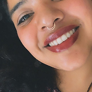 SERYNOW Nose Ring Hoop 20g 316L Surgical Steel Monn Nose Rings Body Piercing Jewelry for Women Girls