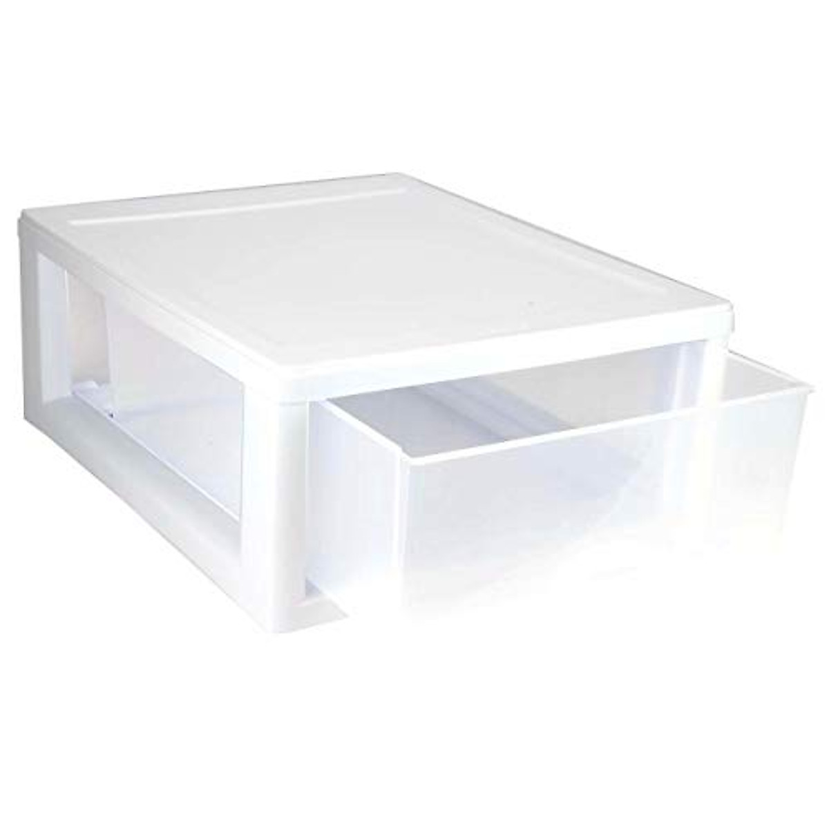 Sterilite 16 Qt Single Box Modular Stacking Storage Drawer Container (18 Pack)
