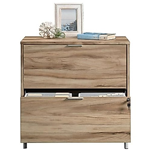 Sauder Portage Park 2-Drawer Lateral File Cabinet in Kiln Acacia, Kiln Acacia Finish