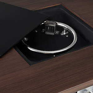 Fylbinye 28 Inch Propane Fire Pit Table, Outdoor Gas Fire Pit, 50,000 BTU Auto-Ignition Square Gas Firepit Table with Lid, Ceramic Tabletop Steel Base Fire Stones Water-Resistant Cover for Patio