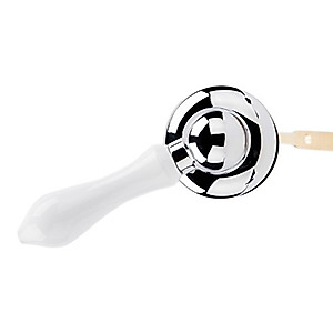 Toilet Handle Replacement Flush Lever - by LDR Global, Repair Replace Tank Flush Handles with Matching Bath Decor Parts, Universal Mount Fits Front Side and Angle Mounts
