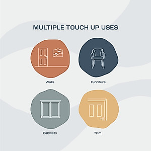 Oslo Home Touch Up Paint Multi-Pack – 5 Most Popular White Home and Rental Colors + Black, w/Brush in 20ml Bottle, Quick Drying, For Repairs, Walls, Trim, Cabinets, Furniture, Shutters and More