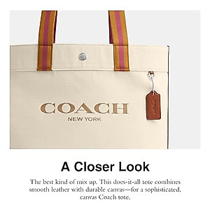 COACH Canvas Tote, Natural Multi
