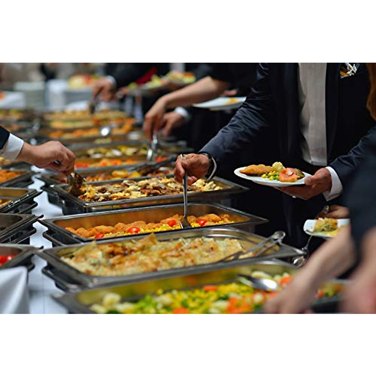 24 pc 4 Hour Liquid Cooking Chafing Dish Fuel Cans, Food Warmer Heat for Buffet Burners, Parties, Weddings, Banquets, Catering Events, Bulk, Easy to Open, Resealable Covers